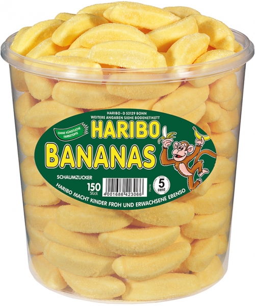 Süßwaren Versandkostenfrei | Haribo Bananas Dose