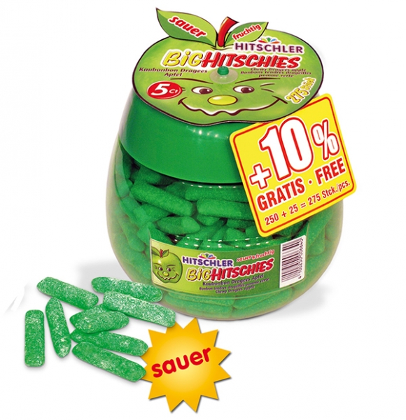 Sweets Free shipping | Hitschler Big Hitschies Sour Apple