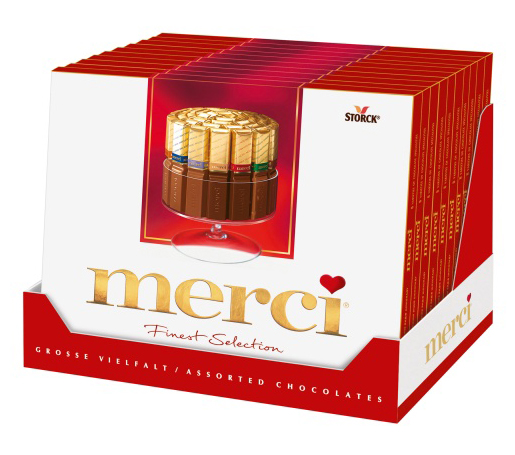 Süßwaren Versandkostenfrei | Storck Merci große Vielfalt Display
