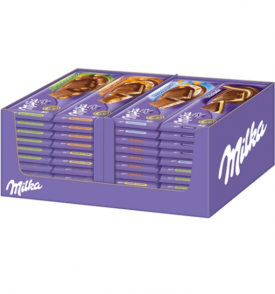 Sweets Free shipping | Milka Chocolate 300g Mega Display