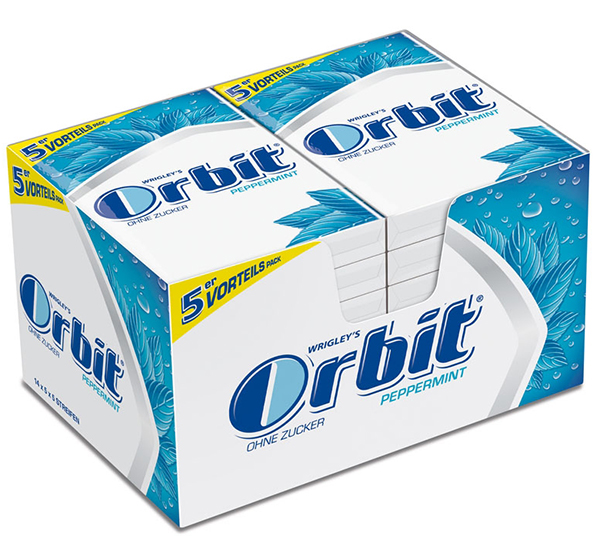 Süßwaren Versandkostenfrei | Wrigleys Orbit Peppermint Multipack Display