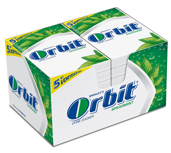 Süßwaren Versandkostenfrei | Wrigleys Orbit Spearmint Multipack Display