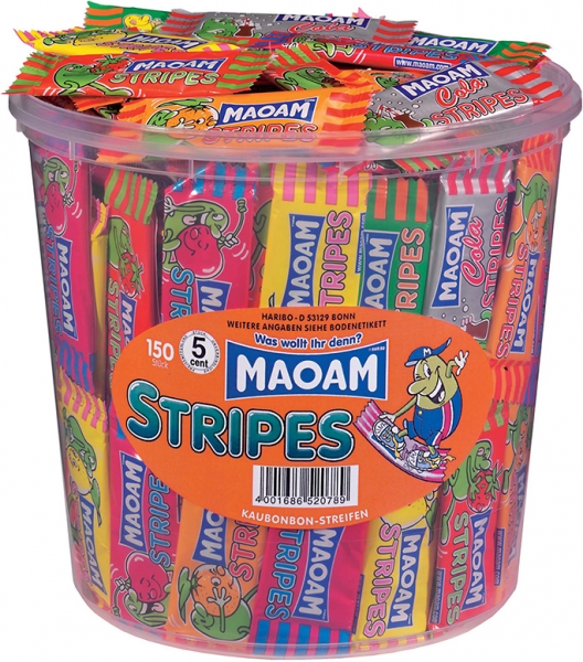 Süßwaren Versandkostenfrei | Haribo Maoam Stripes Display