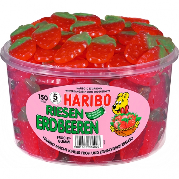 Sweets Free shipping | Haribo Giant Strawberries Display