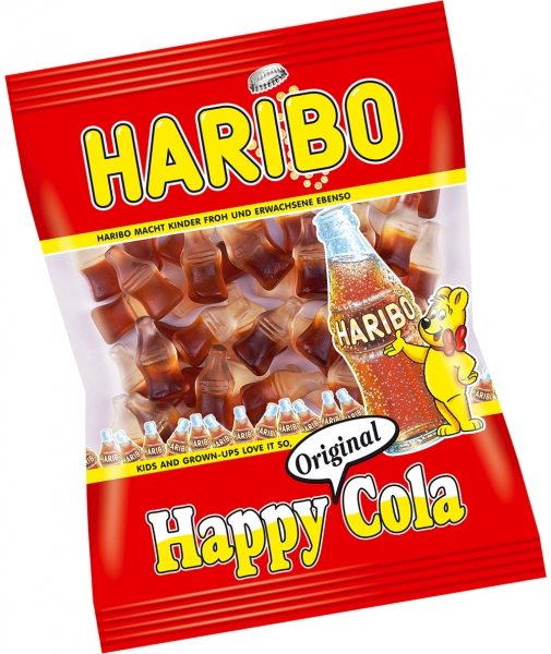 Süßwaren Versandkostenfrei | Haribo Happy Cola Minis Dose Display